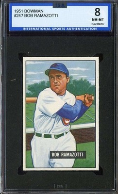 1951 Bowman #247 Bob Ramazzotti ISA 8 (RC) Cubs *CC0142 | eBay