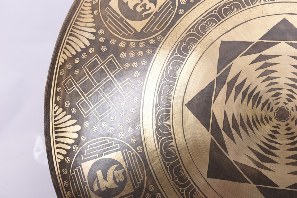 60 CM Handmade Gong-Tibetan Gong-Temple Gong-Sound Healing Gong-Yoga ...