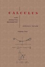 CALCULUS WITH ANALYTIC GEOMETRY BY ANGUS E. TAYLOR VOL. 2 By Angus ...