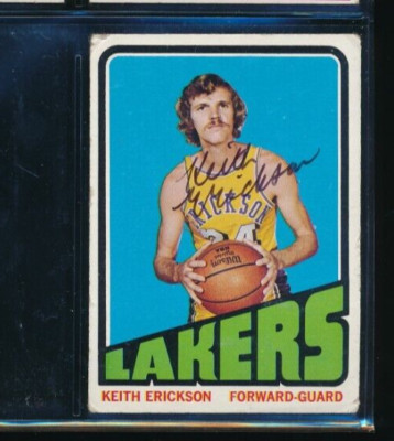 1972-73 Topps #140 Keith Erickson Lakers Signed autograph (HM58) SWSW6 ...