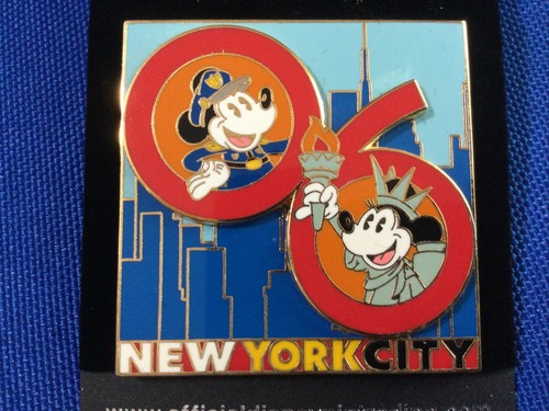 Disney Pin New York City ‘06 Police Officer Mickey Mouse & Lady Liberty ...