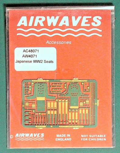 Airwaves 1/48 48071 - WW2 Japanese Seats Photo Etch` | eBay UK