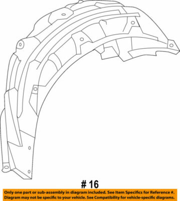 65638-47060 Toyota Liner, rear wheel house, lh 6563847060, New Genuine ...