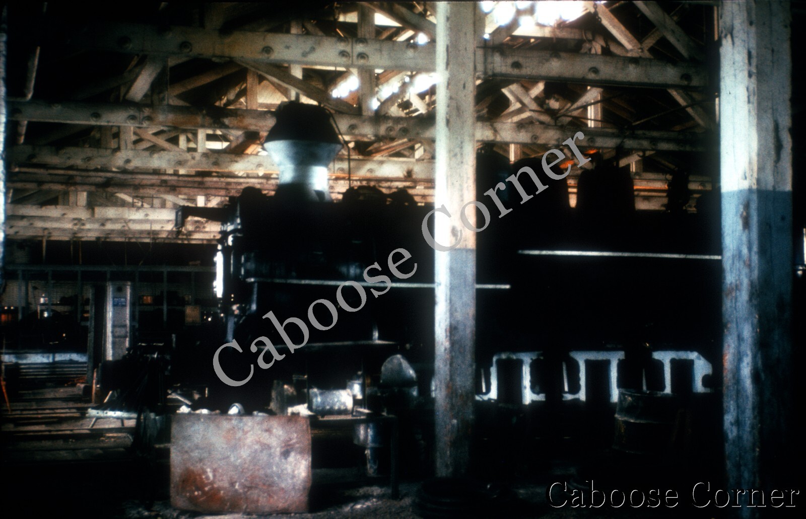 D&RGW Railroad backshop interior Jackson 35mm Kodachrome Slide Al ...