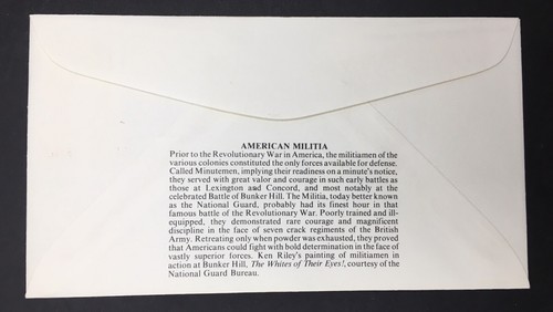 First Day Cover American Revolution Bicentennial July 4, 1975 Militia ...