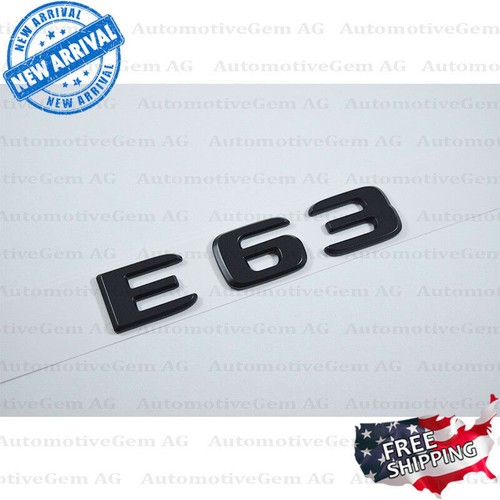 E63 AMG Emblem Matte Black Rear Trunk Letter Logo Badge Sticker OEM ...