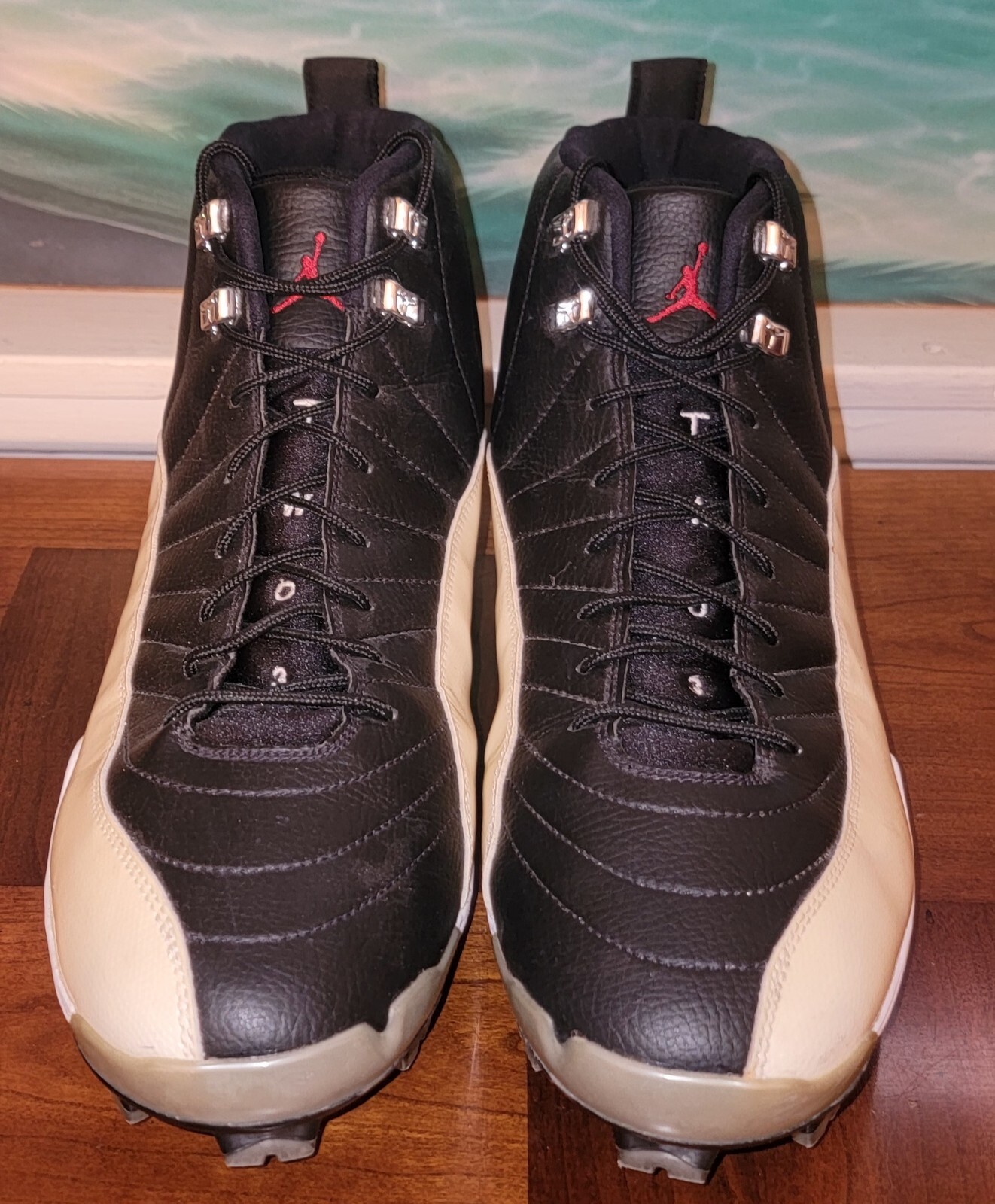Nike Air Jordan Retro XII 12 Playoff MCS Cleats Size 16 Baseball Molded ...
