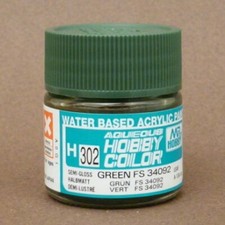 Mr Hobby Gunze Aqueous Color Acrylic H302 Green FS 34092 Model Paint ...