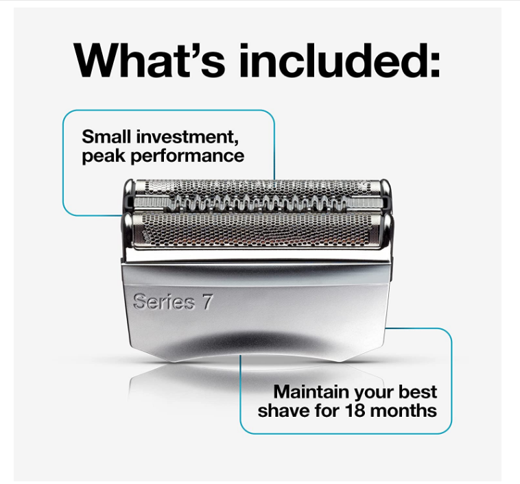 2 Pack Series 7 Electric Shaver Head Foil Razor Cassette Braun-70S ...