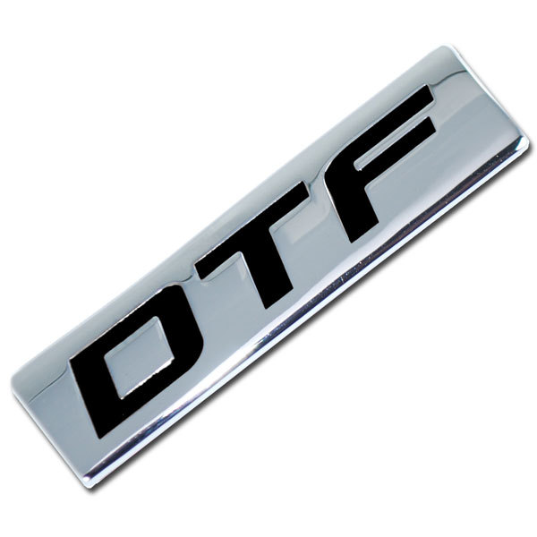 CHROME/BLACK METAL DTF ENGINE RACE MOTOR SWAP BADGE FOR TRUNK HOOD DOOR ...