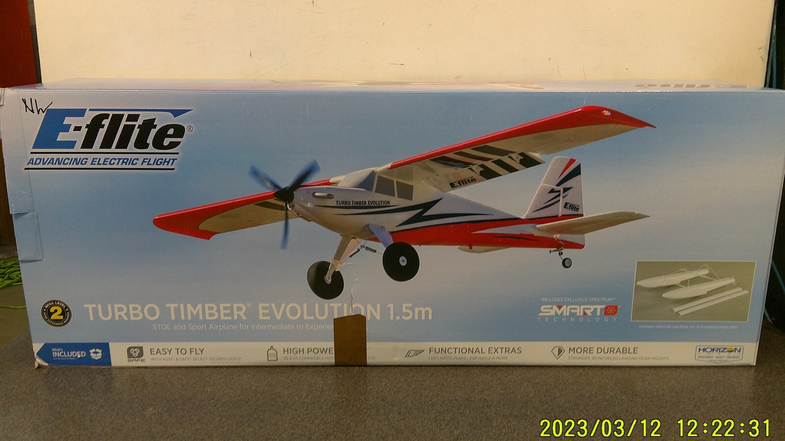 E-flite EFlite Turbo Timber Evolution 1.5m BNF Basic w/ Floats ...