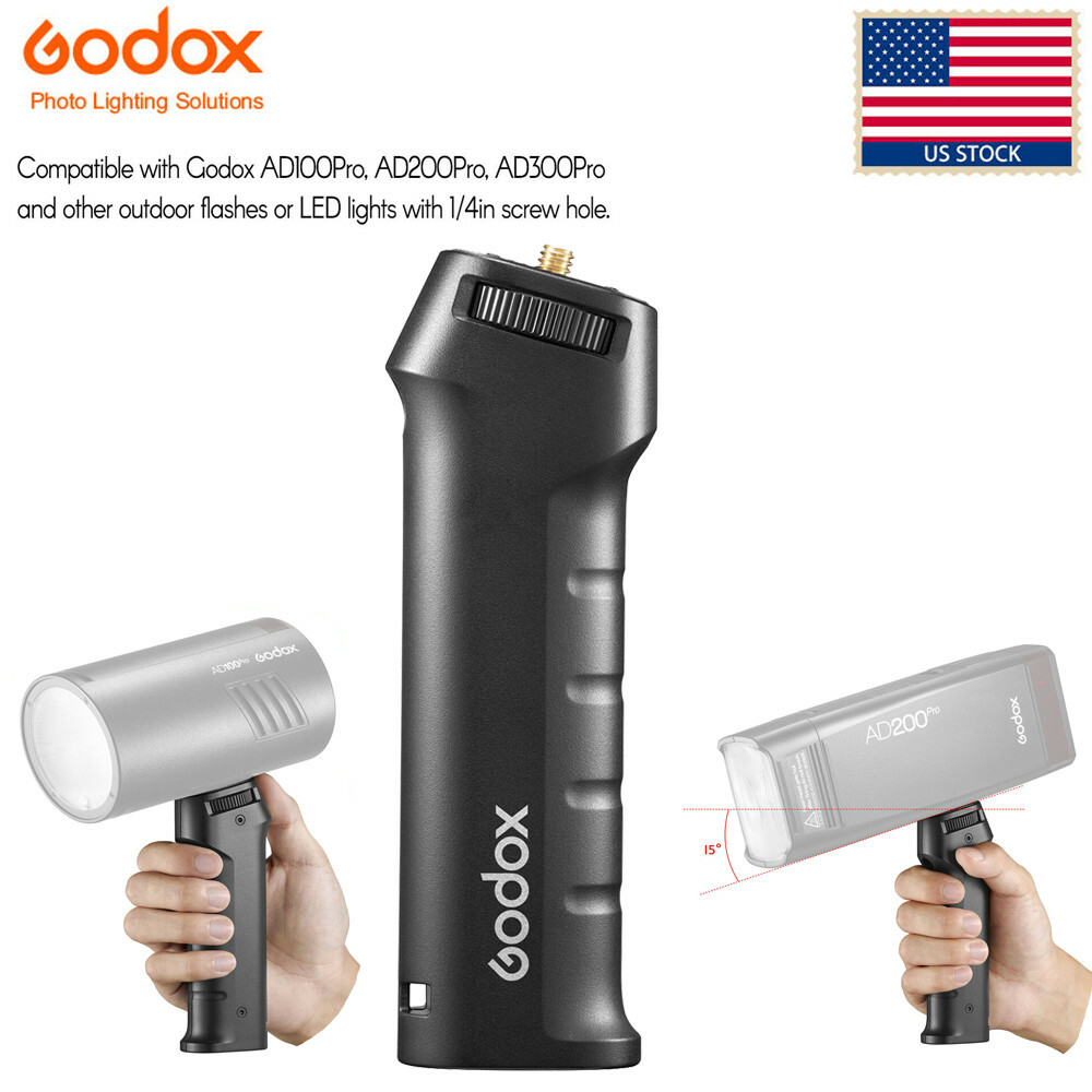 US Godox FG-100 1/4 Screw Flash Hand Grip Handle For AD100 200 Camera ...