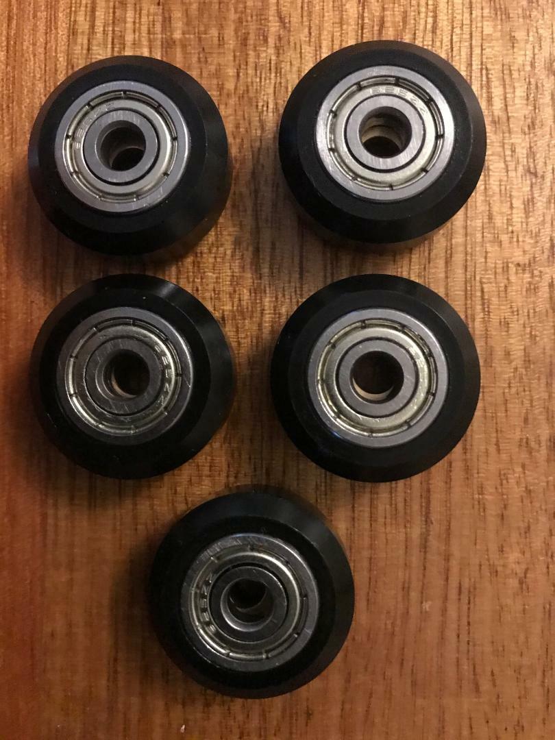 24*24*11mm Nylon Plastic Wheel with Embedded Groove Ball Bearings Au ...