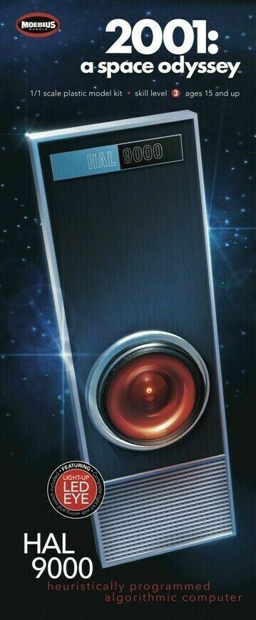 2001: A Space Odyssey Hal 9000 Model Kit with Lights SEALED 2001: A Space Odyssey Hal 9000 Model Kit with Lights SEALED