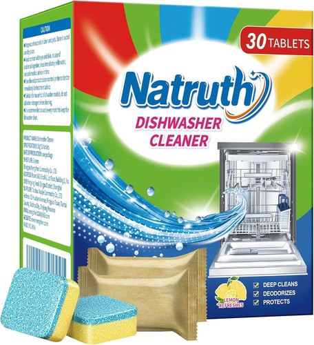 Dishwasher Cleaner and Deodorizer Tablets -30 Pack for Deep Cleaning ...