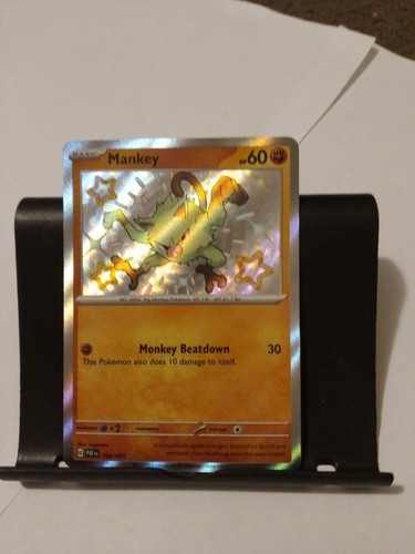 Mankey 169/091 Shiny Holo Rare Paldean Fates Pokemon TCG | eBay Australia