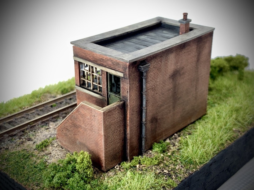 N Gauge Model Railway Building Unpainted/Unassembled Resin ARP Signal ...