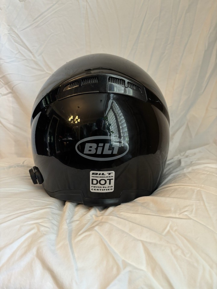 Black Bilt Modular Techno helmet With Bluetooth And Drawstring Bag | eBay