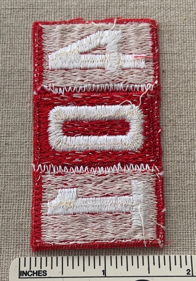 Vintage 1950s TROOP 401 Boy Scout Red & White Uniform PATCH BSA ...