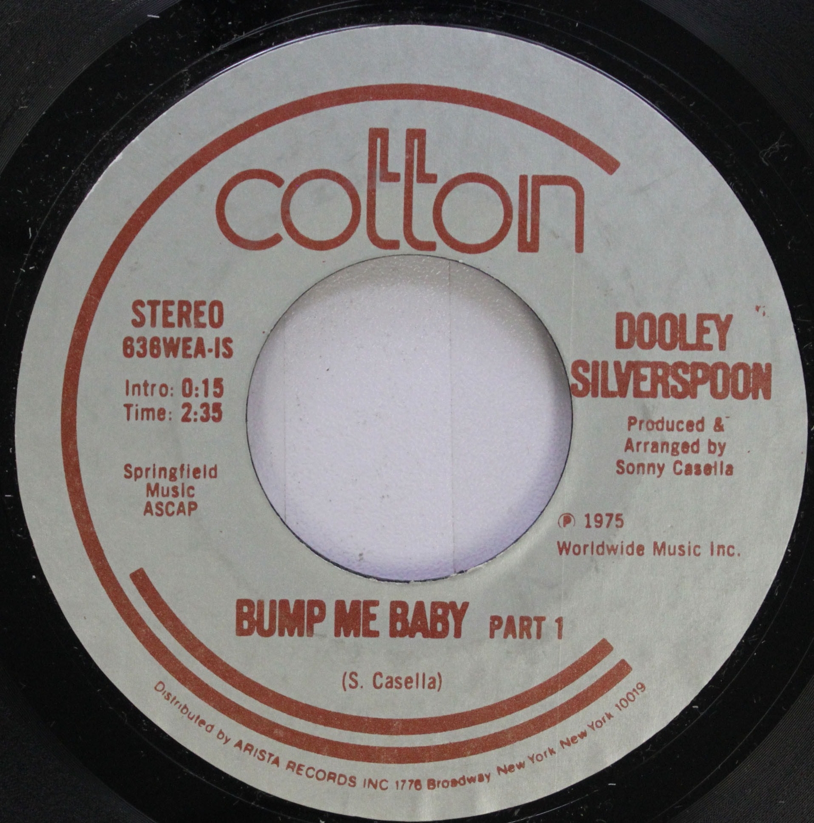 Soul Nm! 45 Dooley Silverspoon - Bump Me Baby Part 2 / Bump Me Baby ...