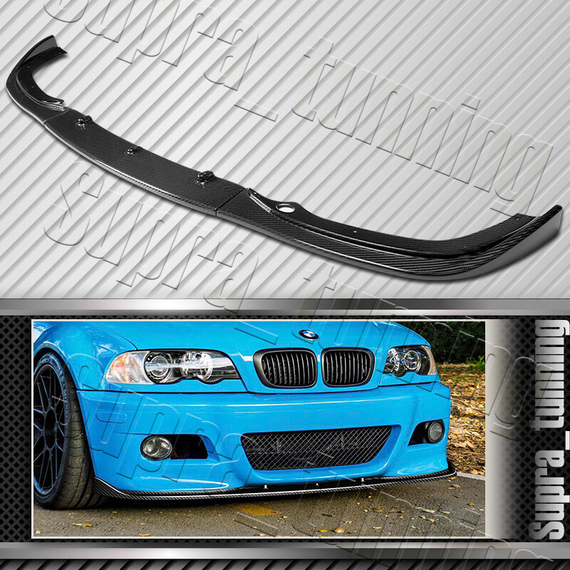 Real Carbon Fiber Front Bumper Spoiler Lip For 2001-2006 BMW E46 M3 H ...