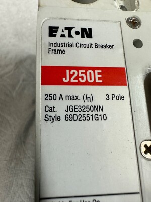 Cutler hammer JGE3250NN Breaker | eBay
