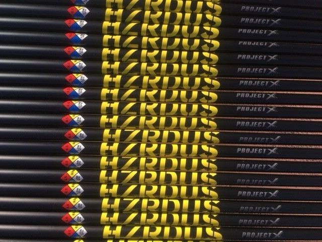 New Project X HZRDUS Yellow Driver Shaft Grip & Adapter Installed 63g 6 ...