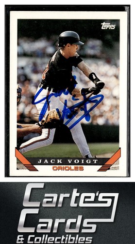 Jack Voigt 1993 Topps Traded #27T Baltimore Orioles TTM/IP Signed ...