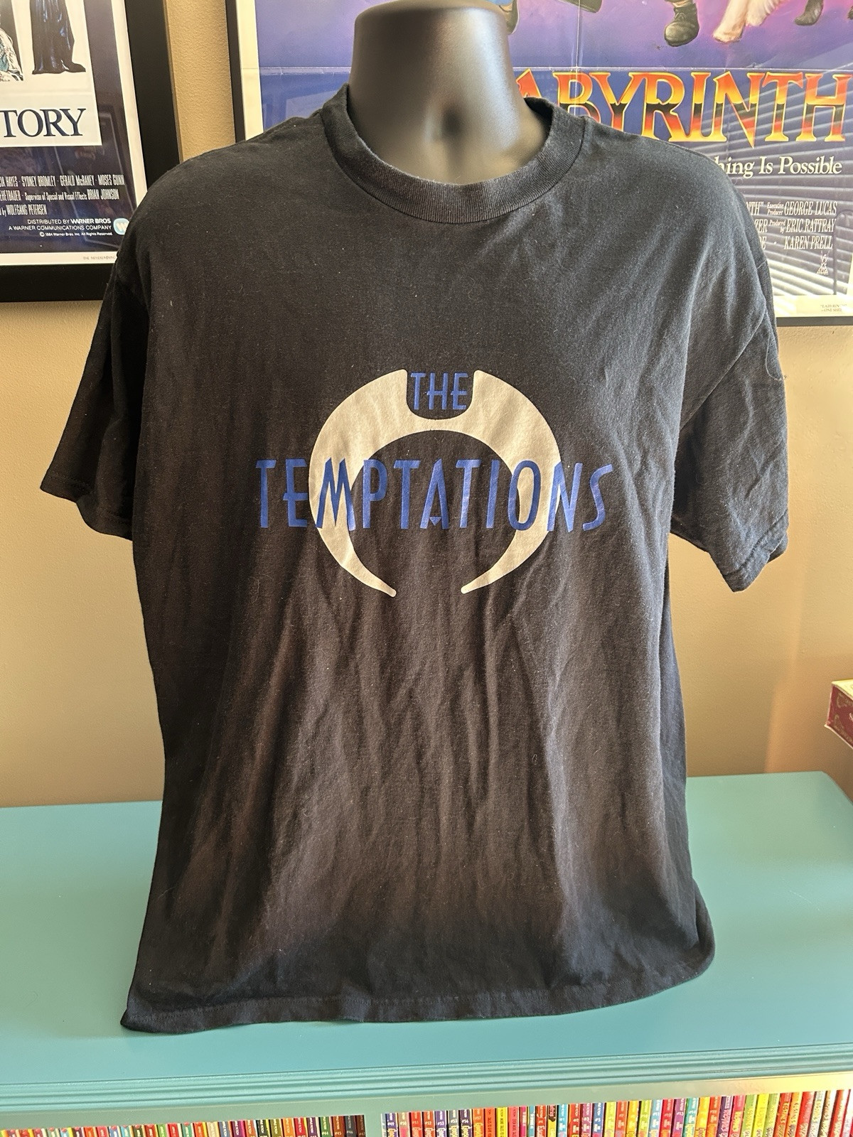 RARE Vintage The Temptations Logo Tour Rap T-Shirt XL… - Gem