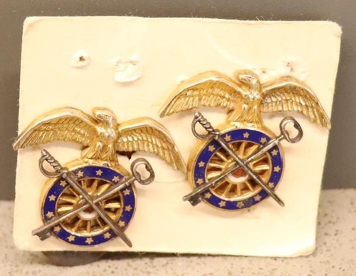 VINTAGE WW II US ARMY OFFICER'S QUARTERMASTER CORPS STERLING 9/10 GF ...