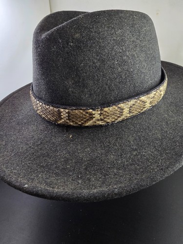 RATTLESNAKE skin hat band adjustable and rattlesnake bone Western ...