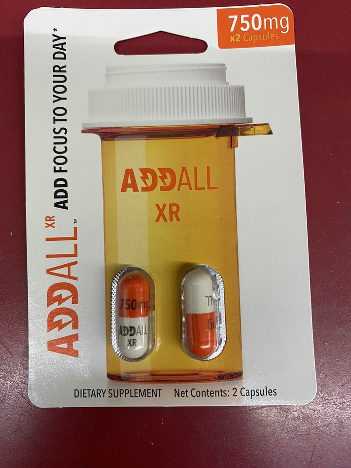 AddAll XR 750mg, Energy Focus Concentration, 12 Packs (24 Capsules ) | eBay