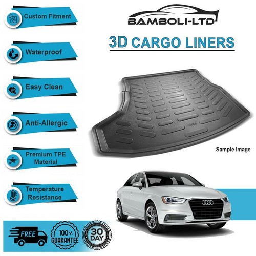3D CARGO LINER BOOT LINER REAR TRUNK MAT FOR AUDI A3 SEDAN 2013-2019 ...