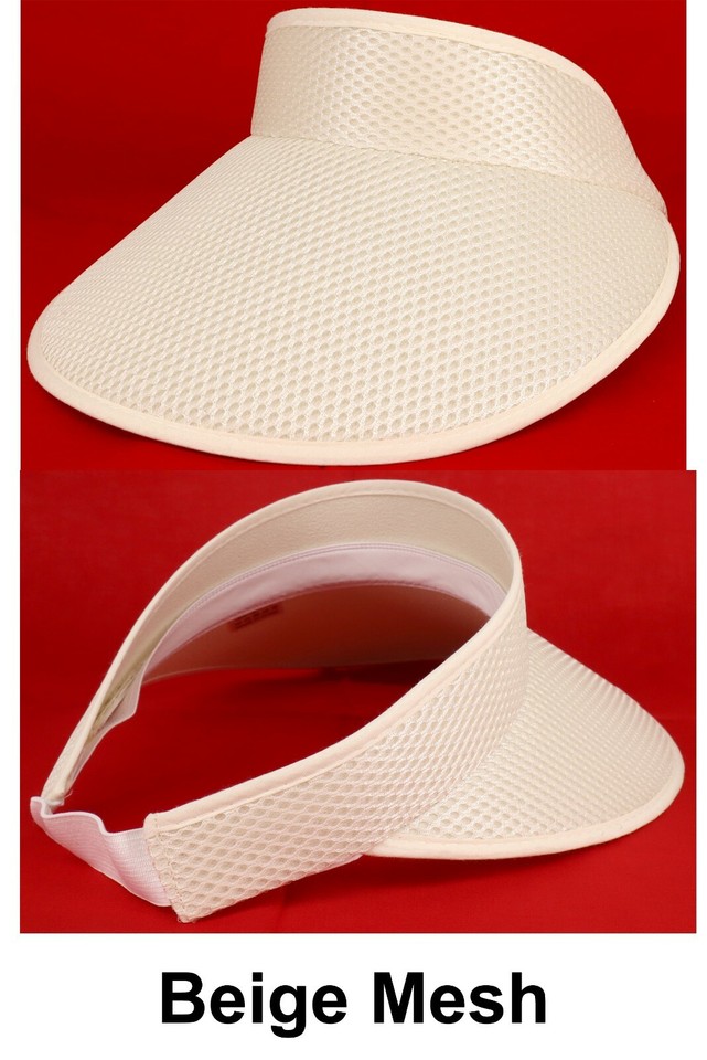 Women Lady Fashion Large Clip On Visor Wide Brim Sun UV Protection Cap ...