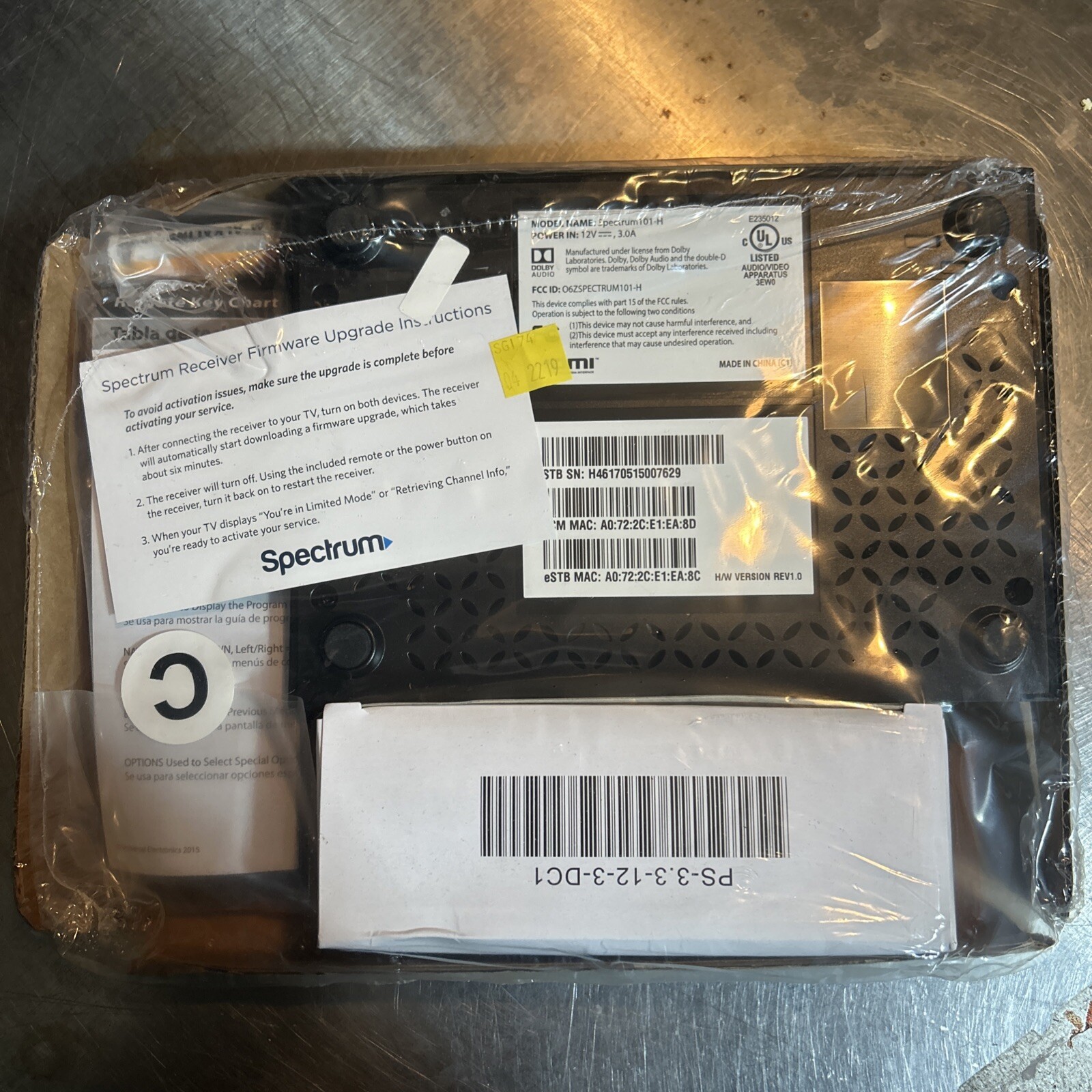 Charter Spectrum 101-h HD Cable Digital Video Receiver With Power ...