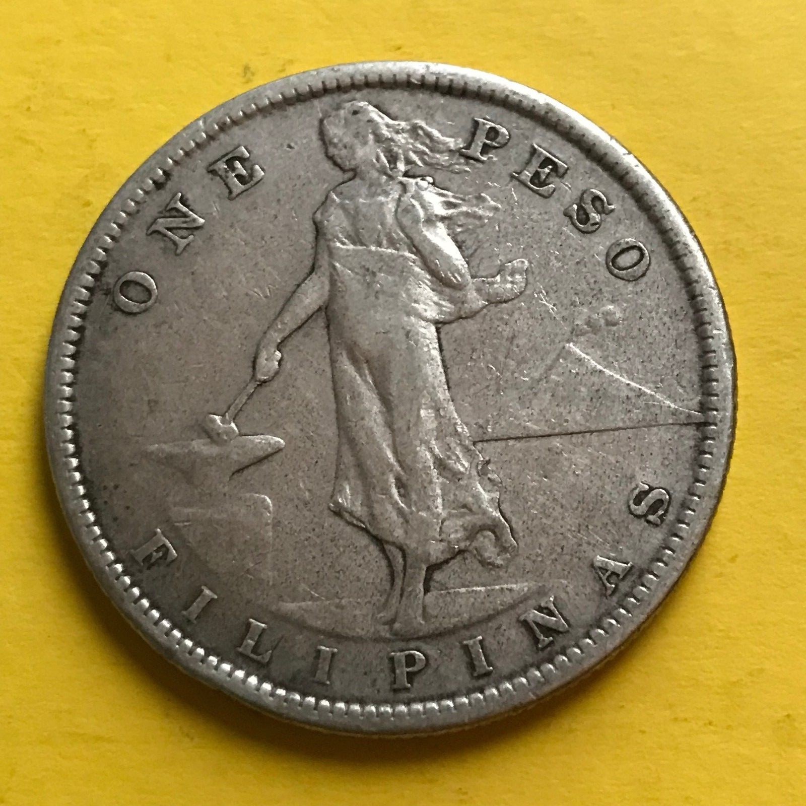 US PHILIPPINES ONE PESO 1910-S GETTING SCARCE #228 | eBay