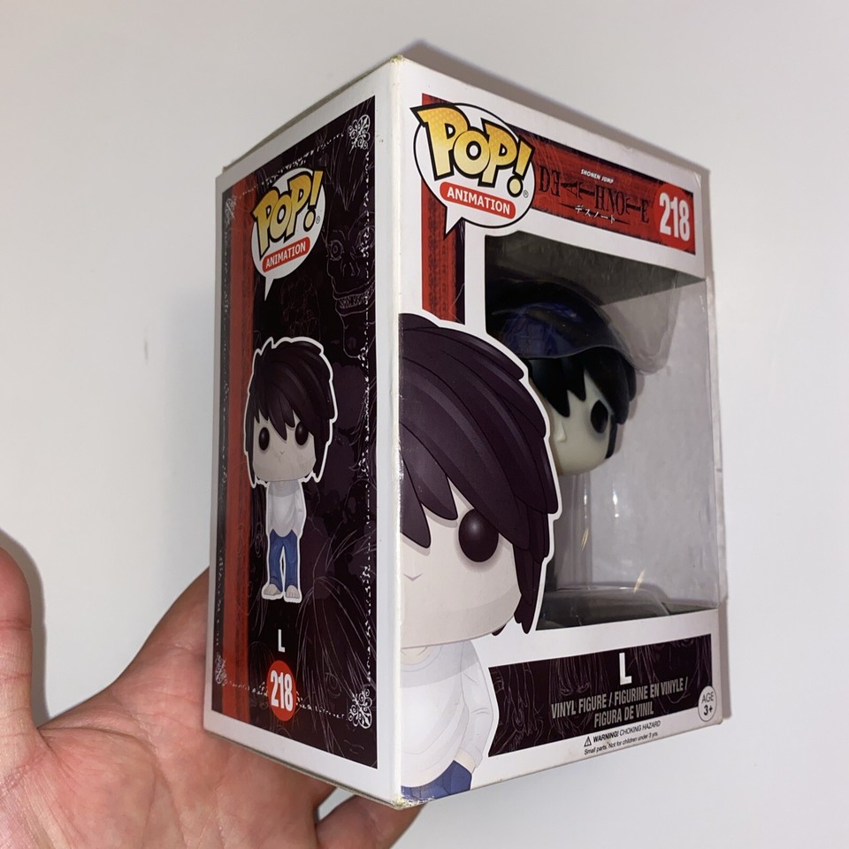 Funko Pop Animation Death Note L #218 Vaulted Box Damage/stain See ...