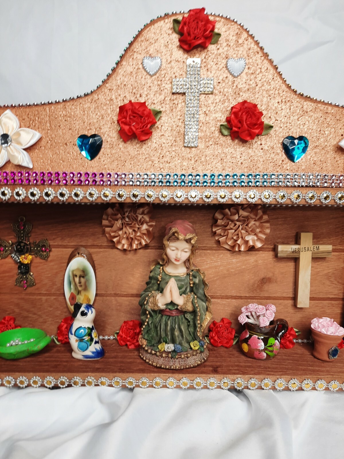 Altar Ofrenda Retablo Box Mexican Folk Art Dia De los Muertos Day of ...