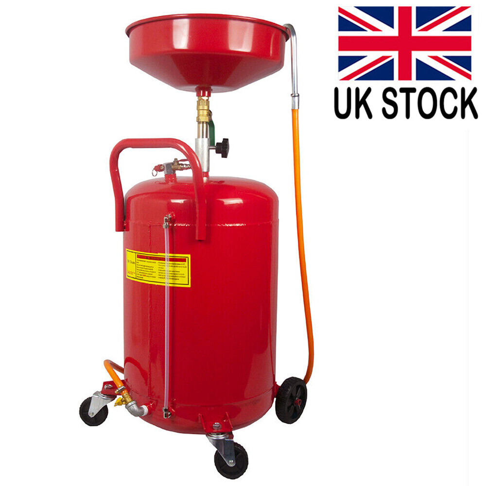 18 Gallon Waste Oil Drain Tank Air Operated Drainer Oil change With ...