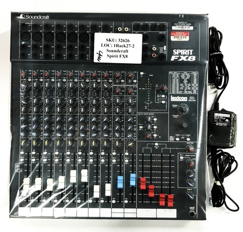 Soundcraft Vintage 8-Channel 4-Bus Mixing Board Spirit FX8 USED | eBay