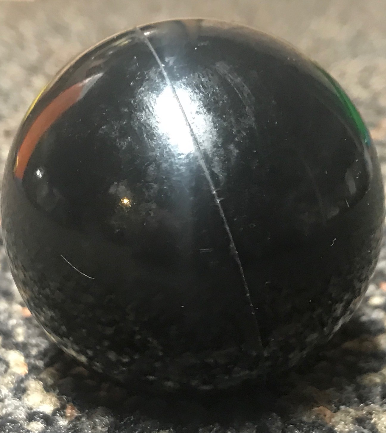 NEW (10) large 2" diameter black phenolic ball bearings MARBLES resin ...