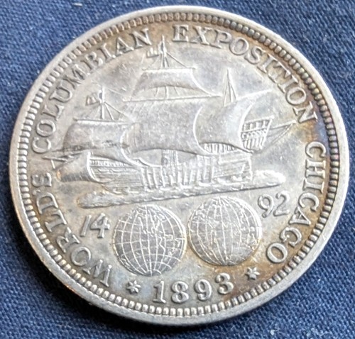 1893 World's Columbian Expo Chicago Half Dollar Silver XF Coin | eBay