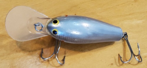 Vintage Bagley's DB-3 Silver Shad on Pearl White Wood Fishing Lure | eBay