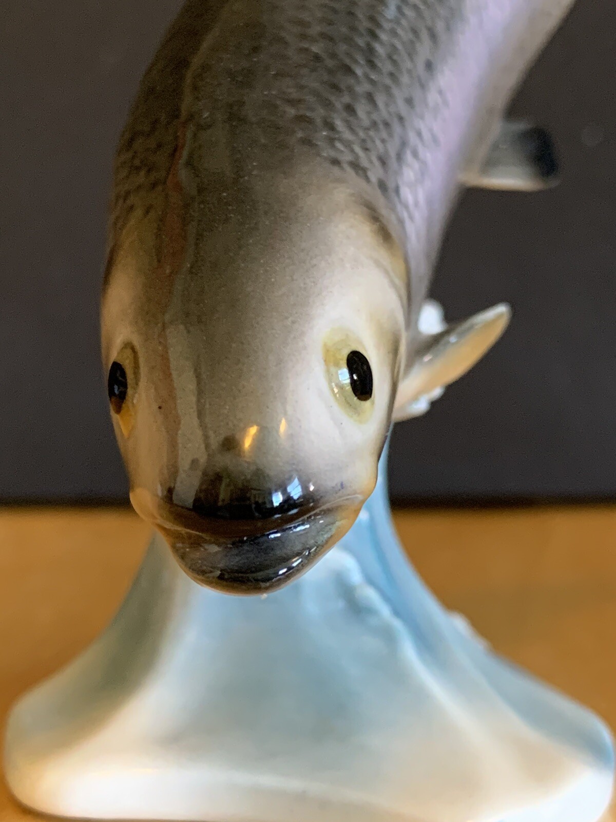 W. GERMANY GOEBEL TROUT FISH PORCELAIN FIGURINE CS 210 - TMK 6 - 1966 ...