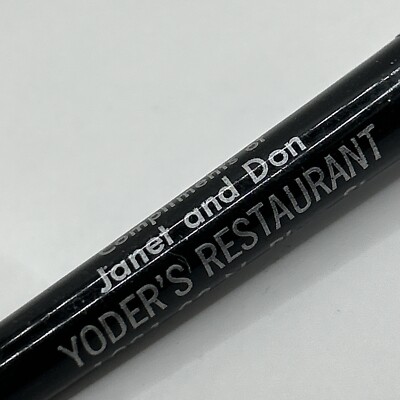 VTG Ballpoint Pen Janet & Don Yoder's Restaurant Lancaster PA | eBay