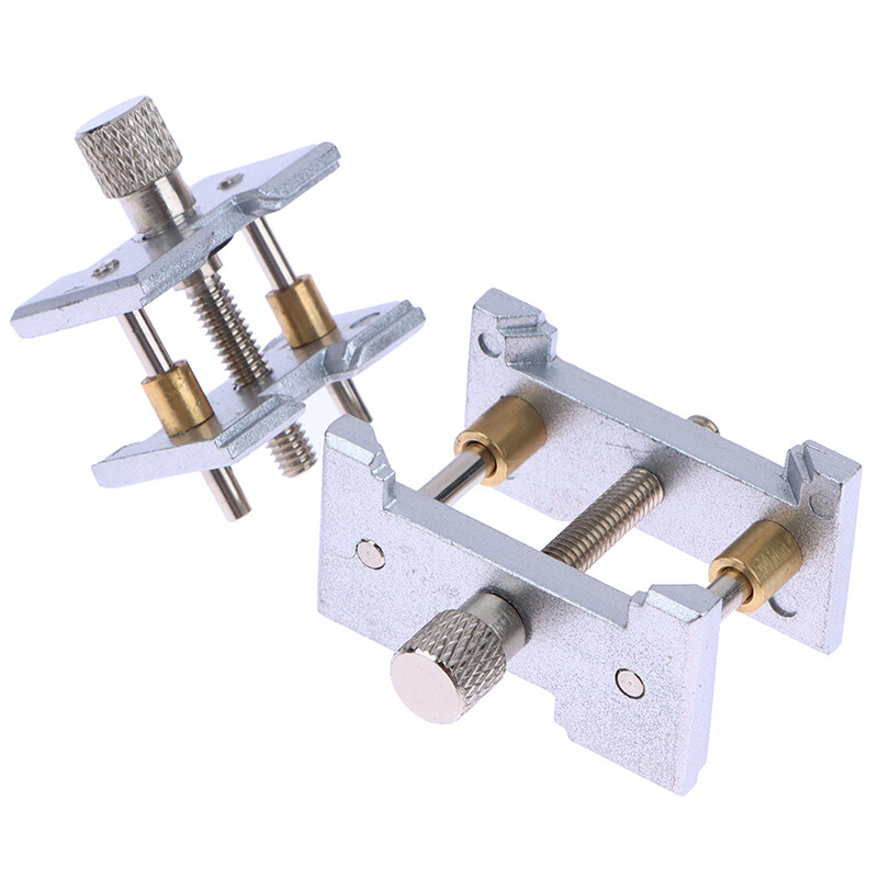 2Pcs Metal Watch Movement Holder Vise Clamp Tool Watch Fixed Clip Base ...