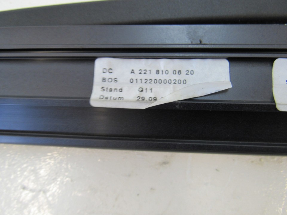 Mercedes W221 S550 S600 sun shade, door, right rear 2218100620 | eBay