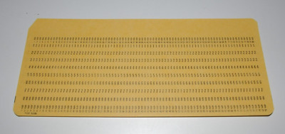 Lot of 10 Vintage Computer Punch Cards Yellow IBM Type 5081 Unused | eBay