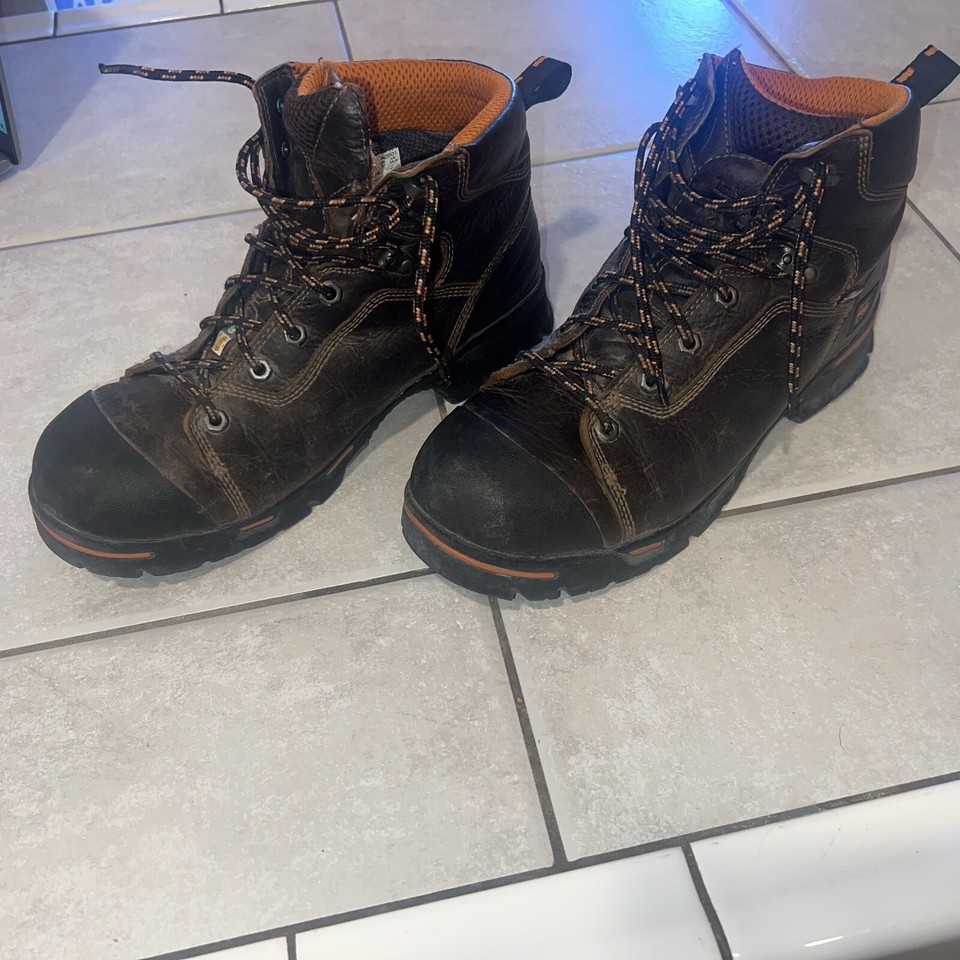 Timberland PRO 6" Endurance PR Steel Toe Work Boots 52562 Brown Men's ...