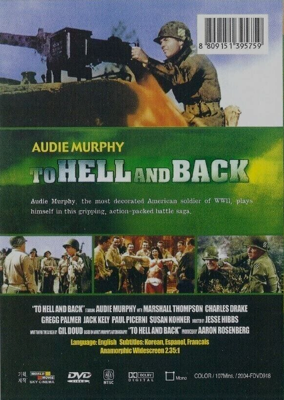 To Hell and Back (1955) Audie Murphy / Marshall Thompson [DVD ] | eBay